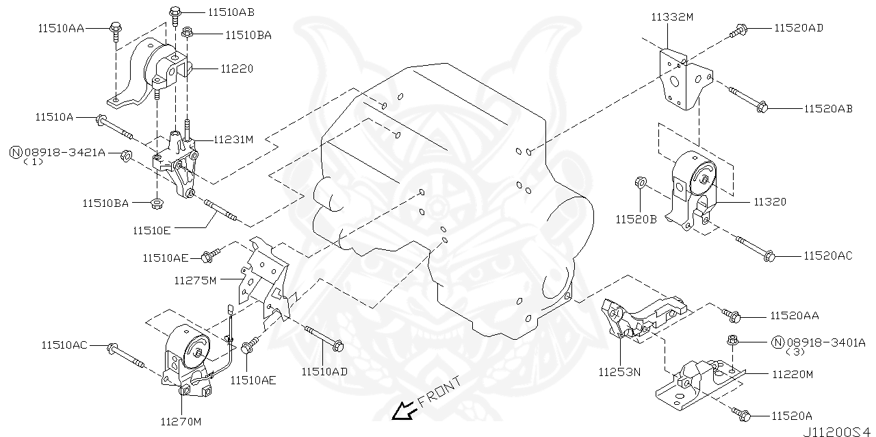 01225-00072 - Nissan - Nut - Nengun Performance