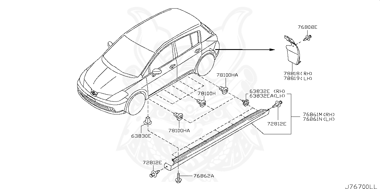 01553-10501 - Nissan - Clip - Nengun Performance