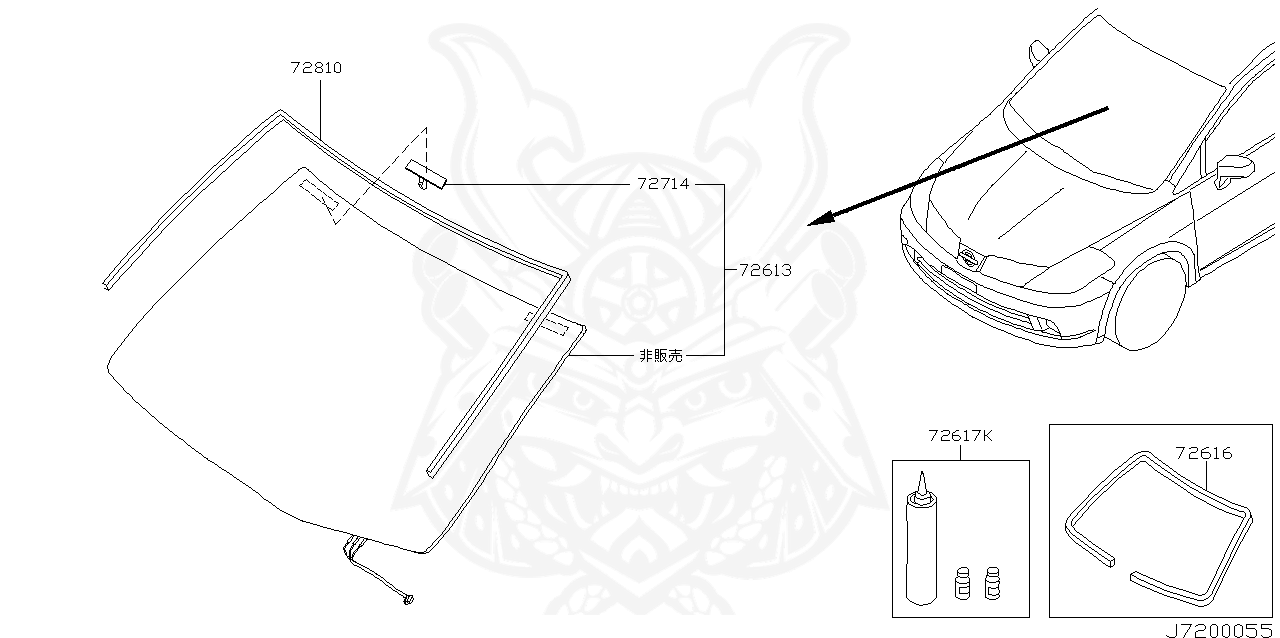 G2891-89925 - Nissan - Sealant Kit, Glass - Nengun Performance