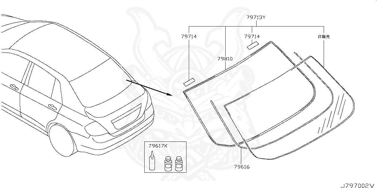 G2891-89925 - Nissan - Sealant Kit, Glass - Nengun Performance