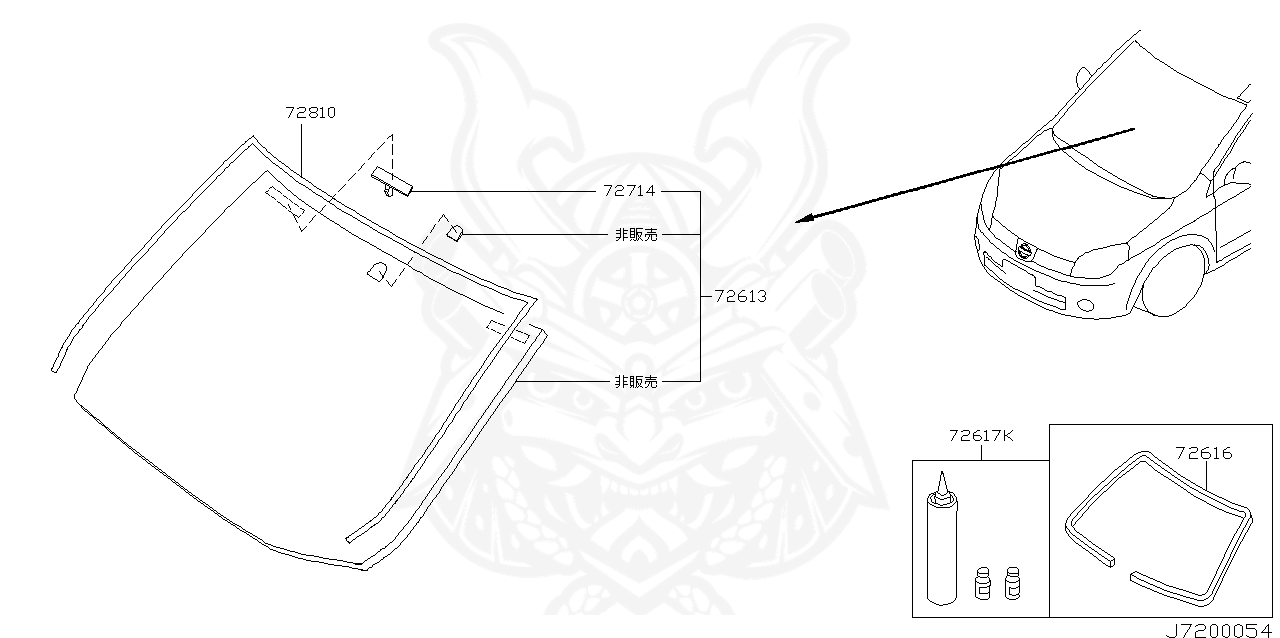 G2891-89925 - Nissan - Sealant Kit, Glass - Nengun Performance