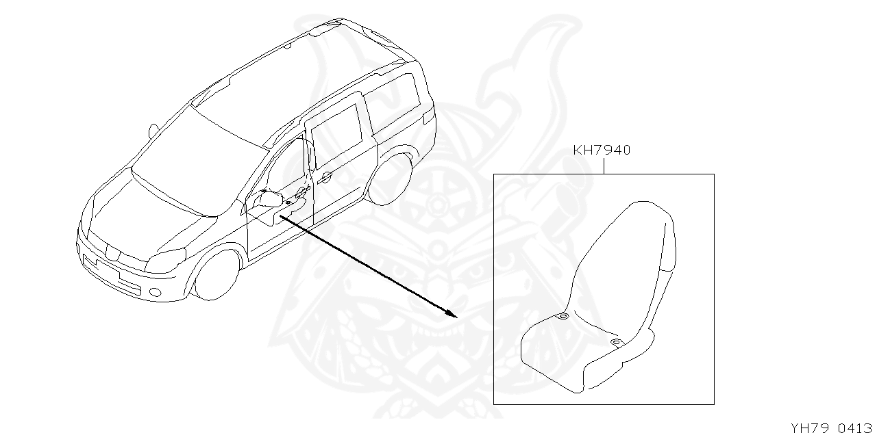 H7940-89900 - Nissan - Dog, Seat Cover - Nengun Performance