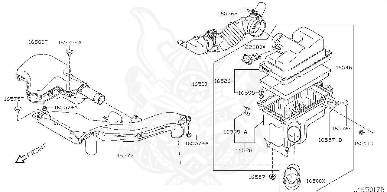 16557-6N200 - Nissan - Mounting, Rubber Air Cleaner - Nengun Performance