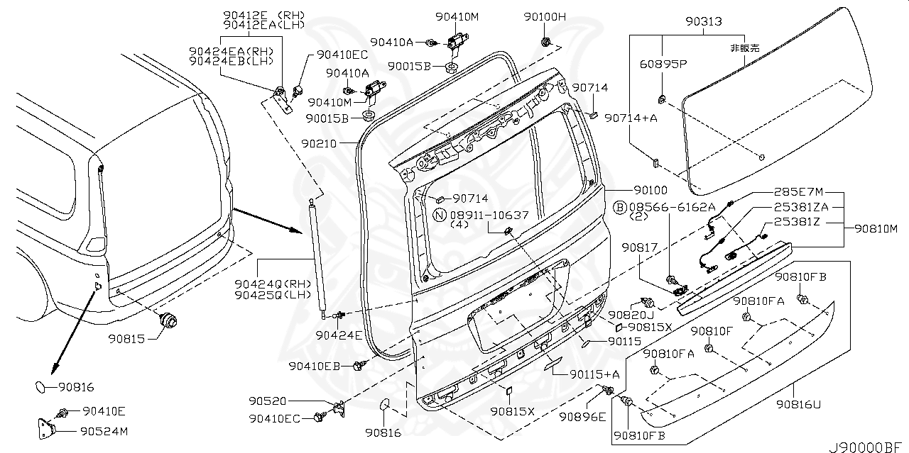 01658-00551 - Nissan - Plug, Front Floor - Nengun Performance