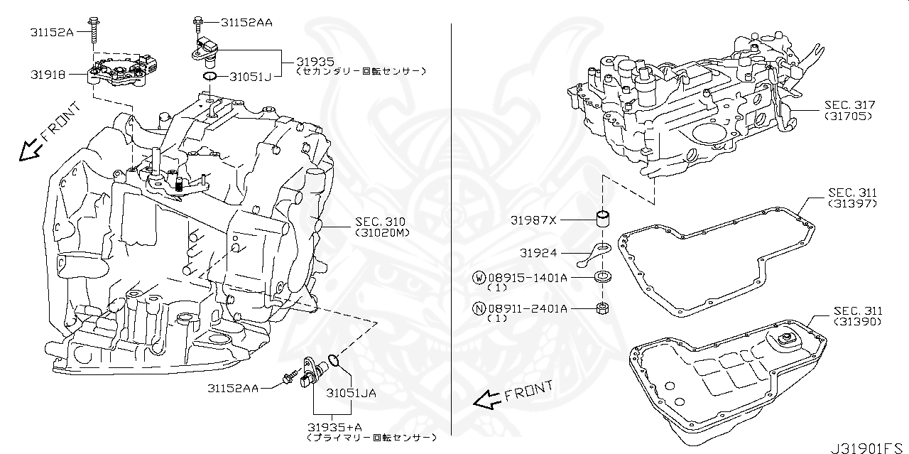 31935-1XF01 - Nissan - Sensor Assembly, Revolution - Nengun Performance
