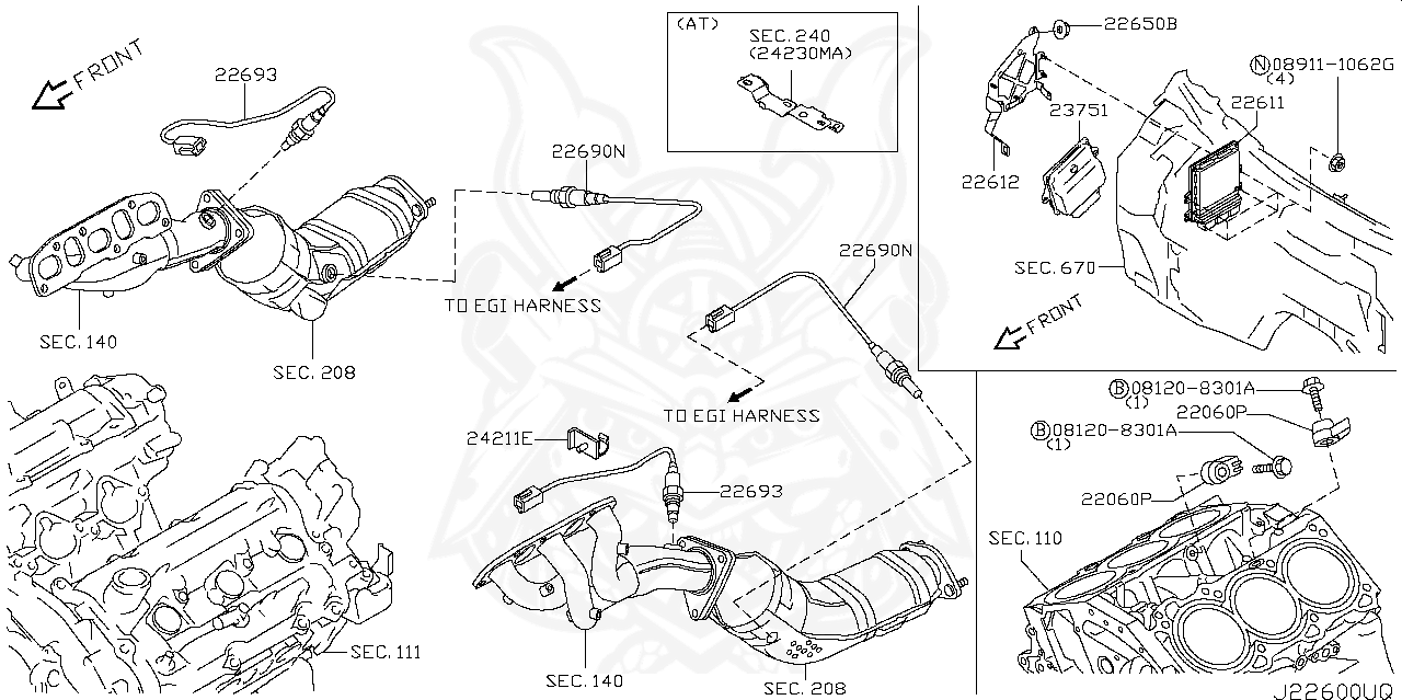 22693-1MR0A - Nissan - Air - Fuel Ratio Sensor - Nengun Performance
