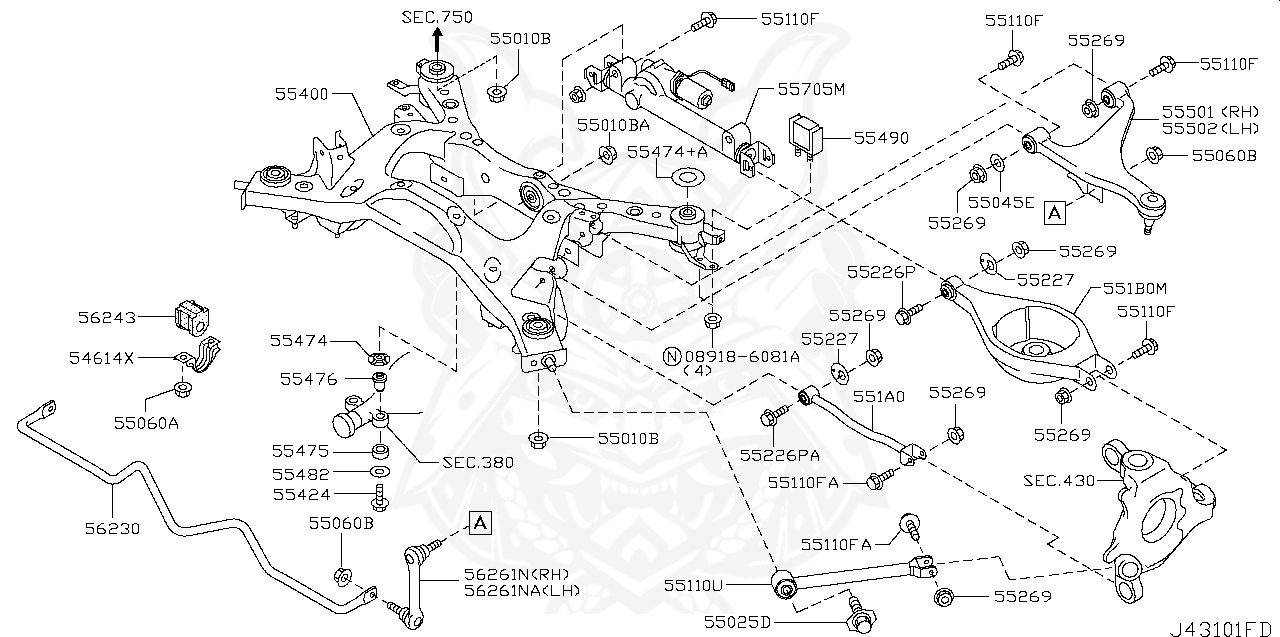 55479-4P00A - Nissan - Bolt - Nengun Performance
