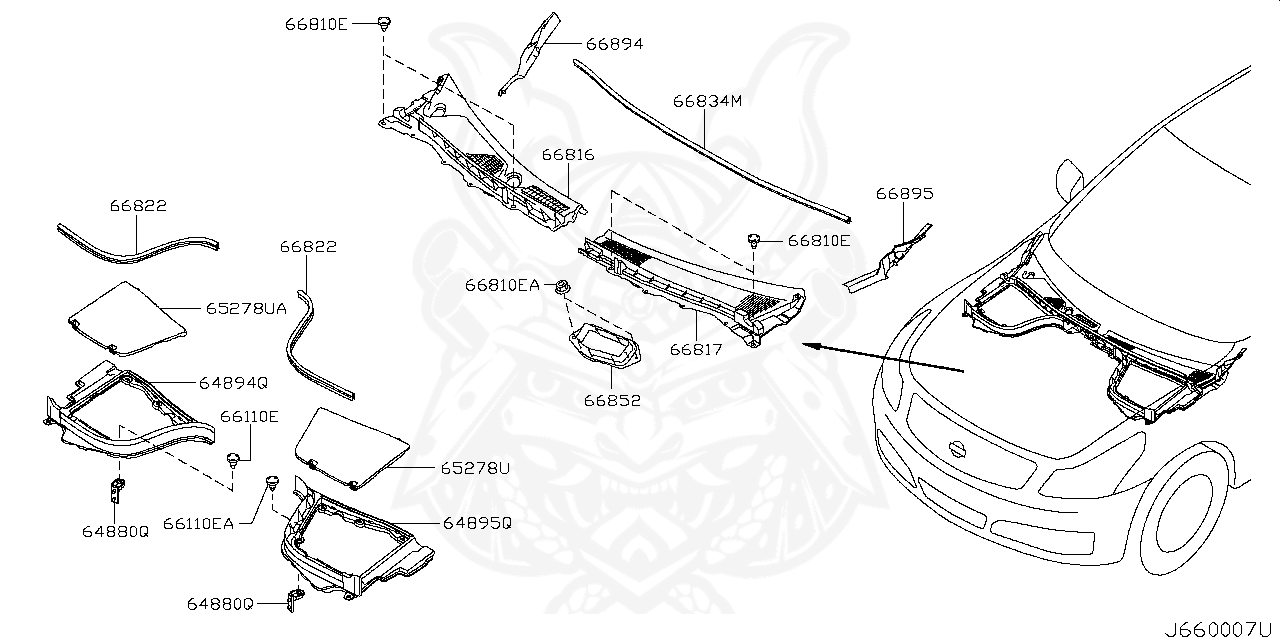 66852-JK000 - Nissan - Cover, Air Intake - Nengun Performance