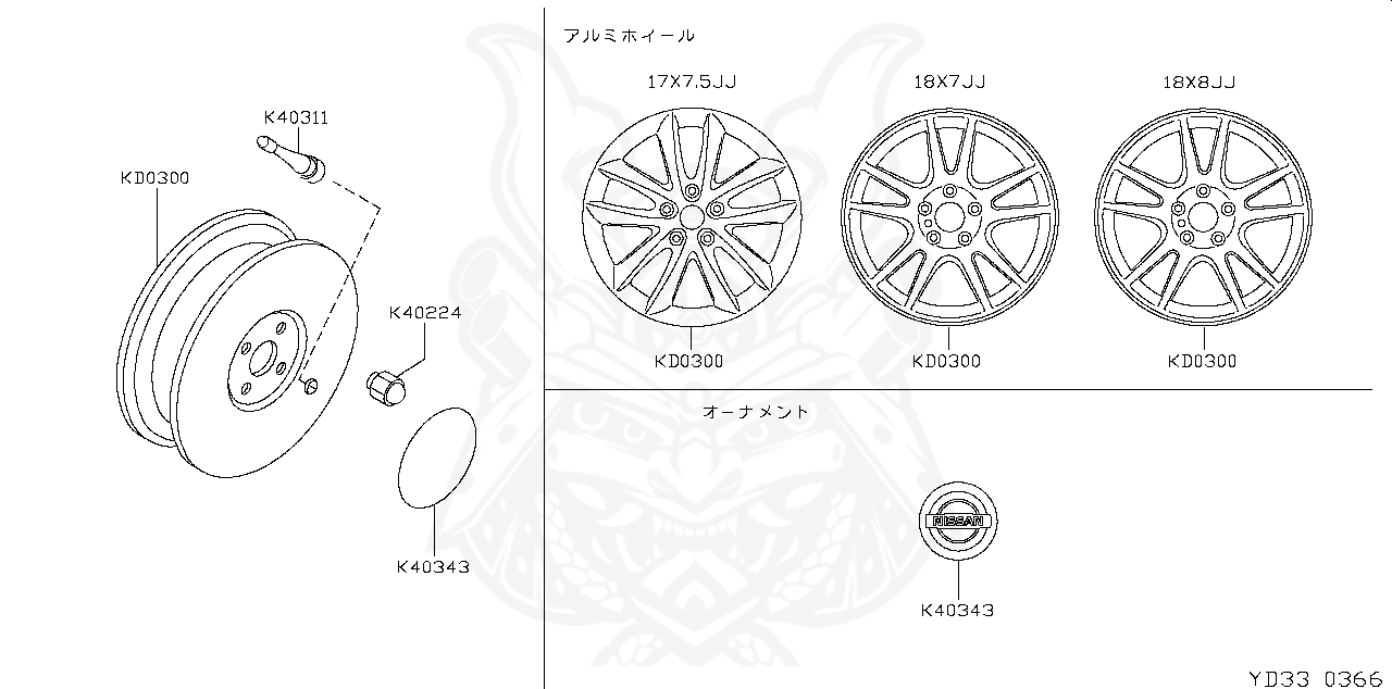 40224-V5510 - Nissan - Nut, Road wheel - Nengun Performance