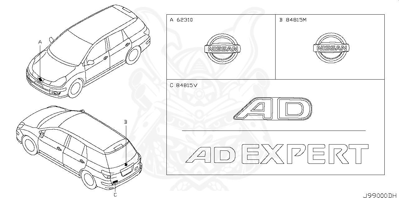 84890-9Y000 - Nissan - Assemble, Trunk Lid - Nengun Performance