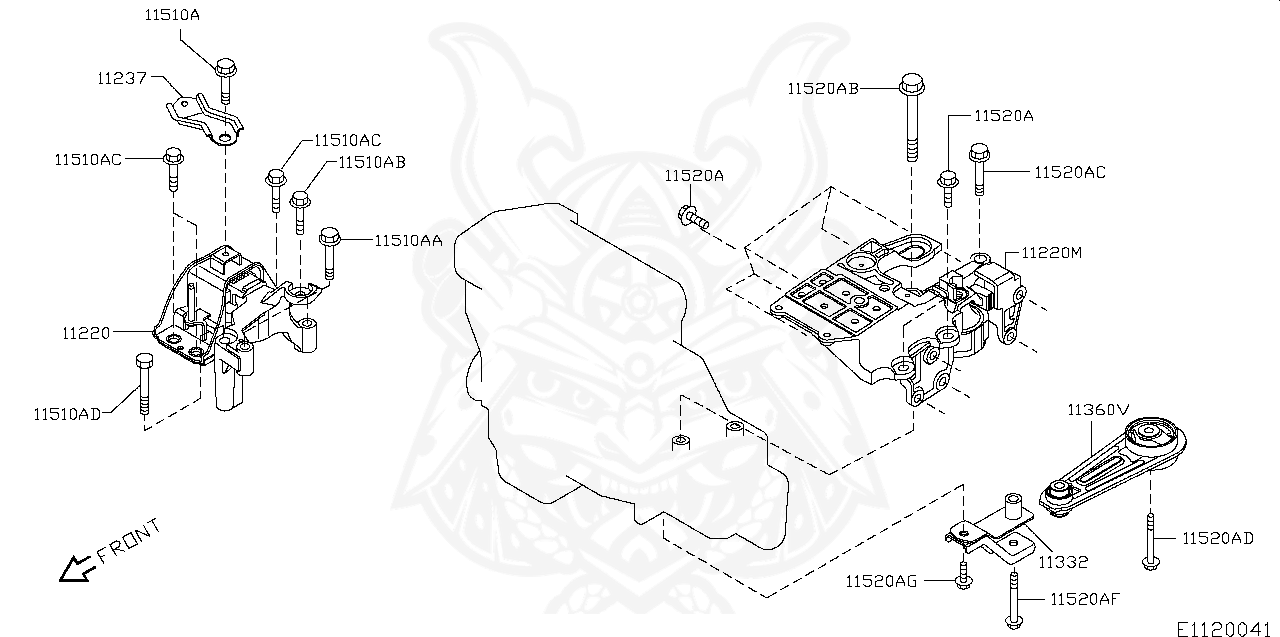 11360-JD000 - Nissan - Torque Rod Assembly - Nengun Performance
