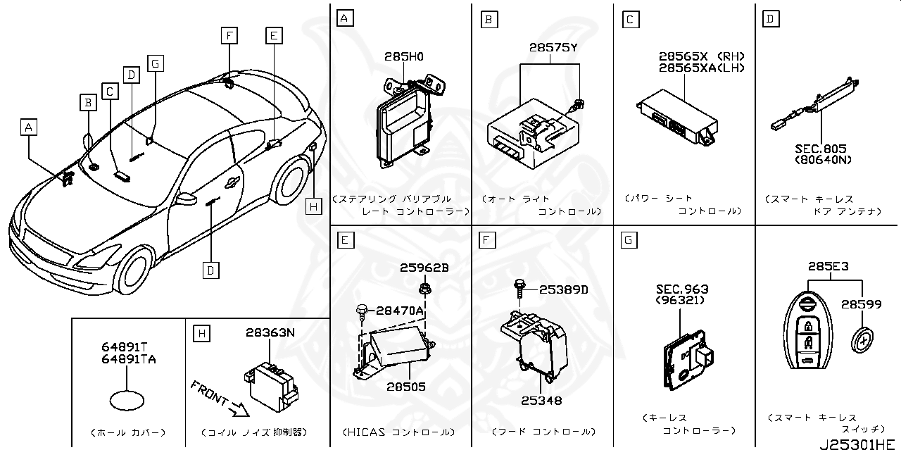 28599-9Y000 - Nissan - Battery, Remote Control Unit - Nengun Performance