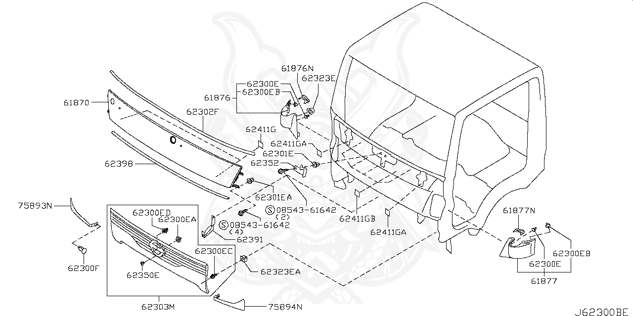 26557-2U000 - Nissan - Grommet - Nengun Performance