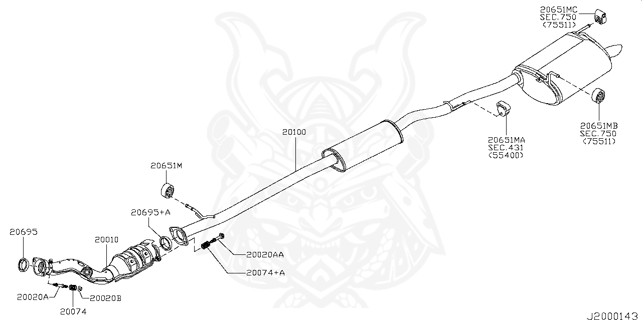 01225-00521 - Nissan - Nut - Nengun Performance