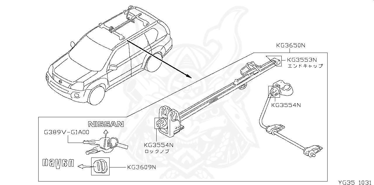 G382V-D1B00 - Nissan - Cycle Carrier Kit Navan - Nengun Performance
