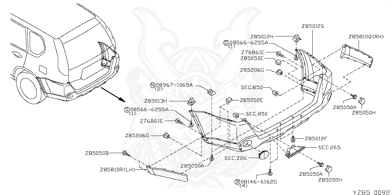 01454-N5061 - Nissan - Screw, Taping - Nengun Performance