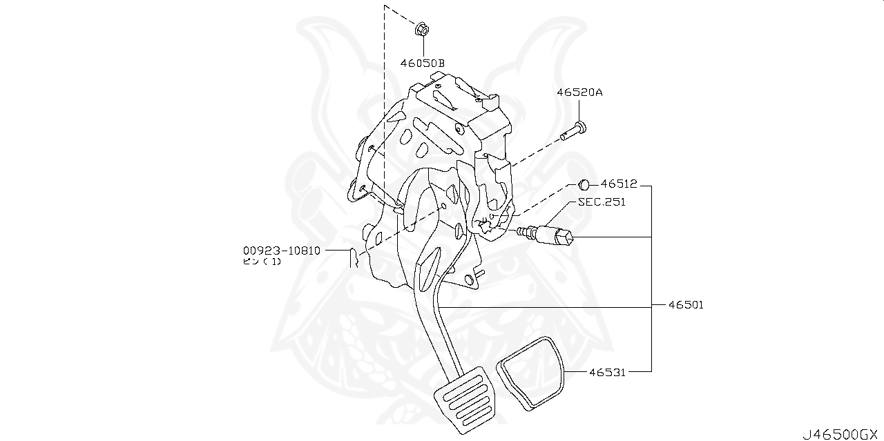 46123-03W1A - Nissan - Pin, Clevis - Nengun Performance