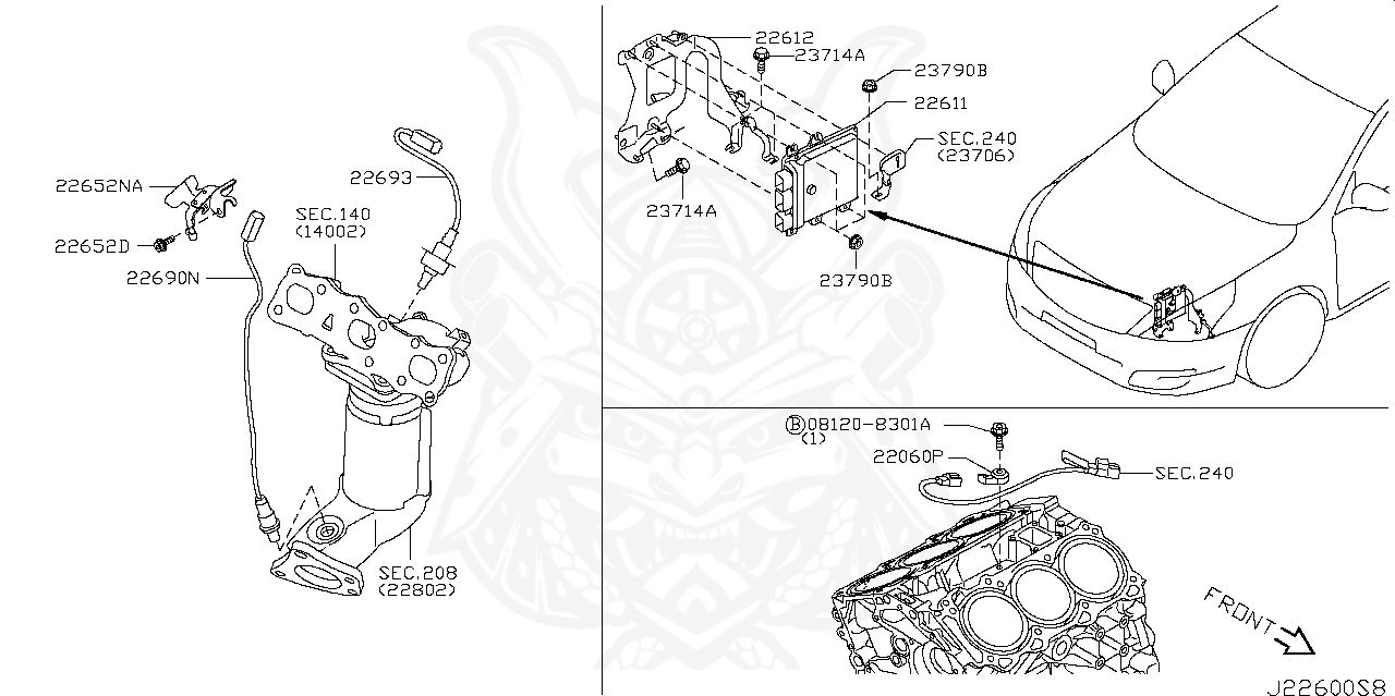 01225-N6011 - Nissan - Nut - Nengun Performance