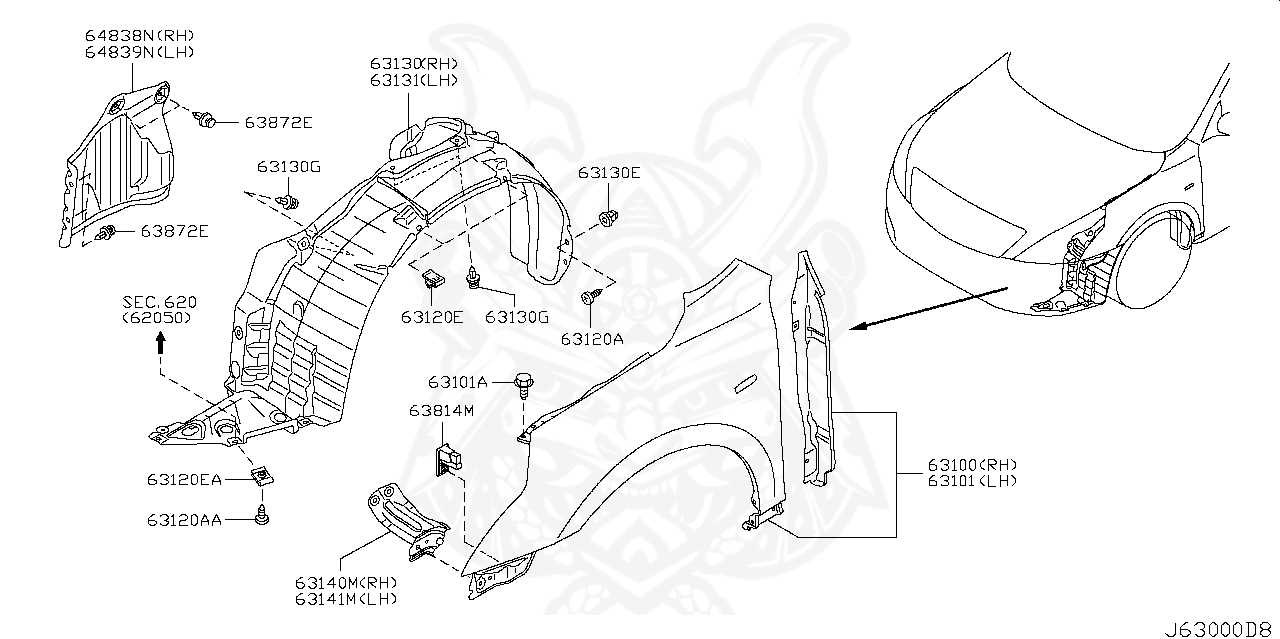 01454-N5061 - Nissan - Screw, Taping - Nengun Performance