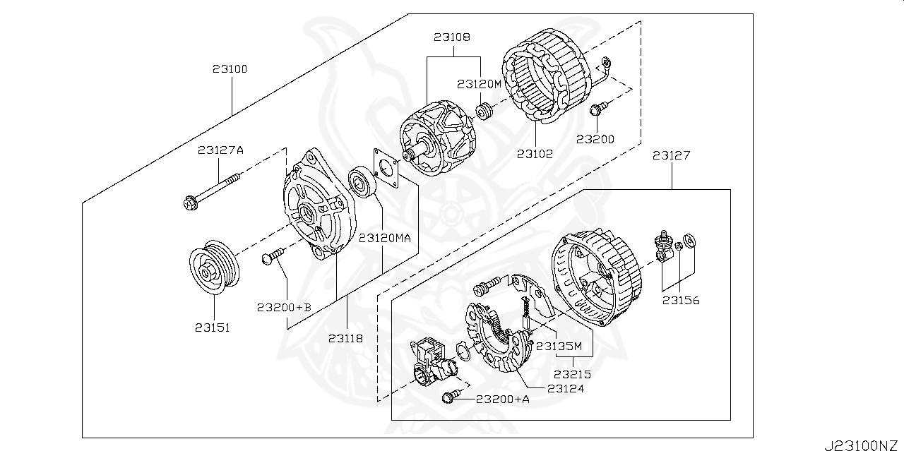 23215-EG910 - Nissan - Regulator Assembly, Ic - Nengun Performance