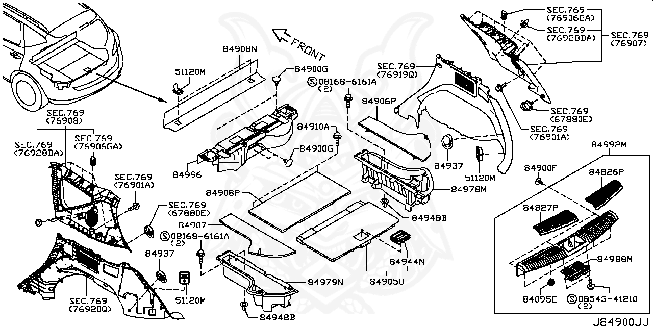 01281-00711 - Nissan - Grommet, Screw - Nengun Performance
