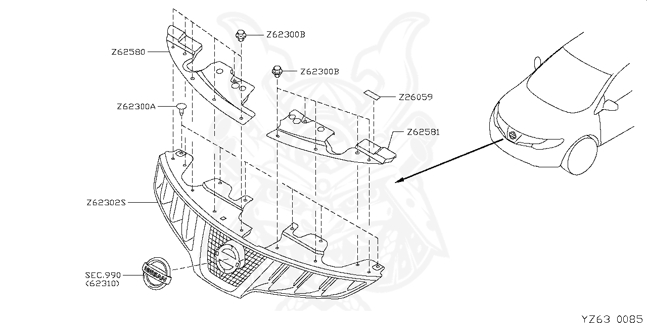 11296-AG000 - Nissan - Clip, Trim - Nengun Performance