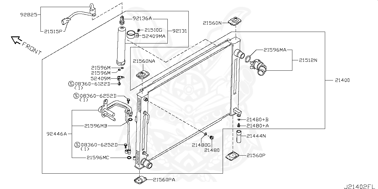 21460-JK20A - Nissan - Radiator Condenser Assembly - Nengun Performance