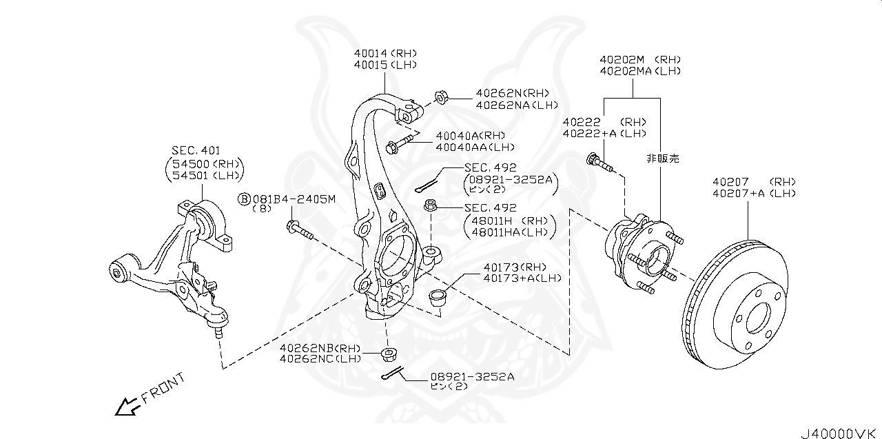 43222-70T00 - Nissan - Bolt, Hub - Nengun Performance
