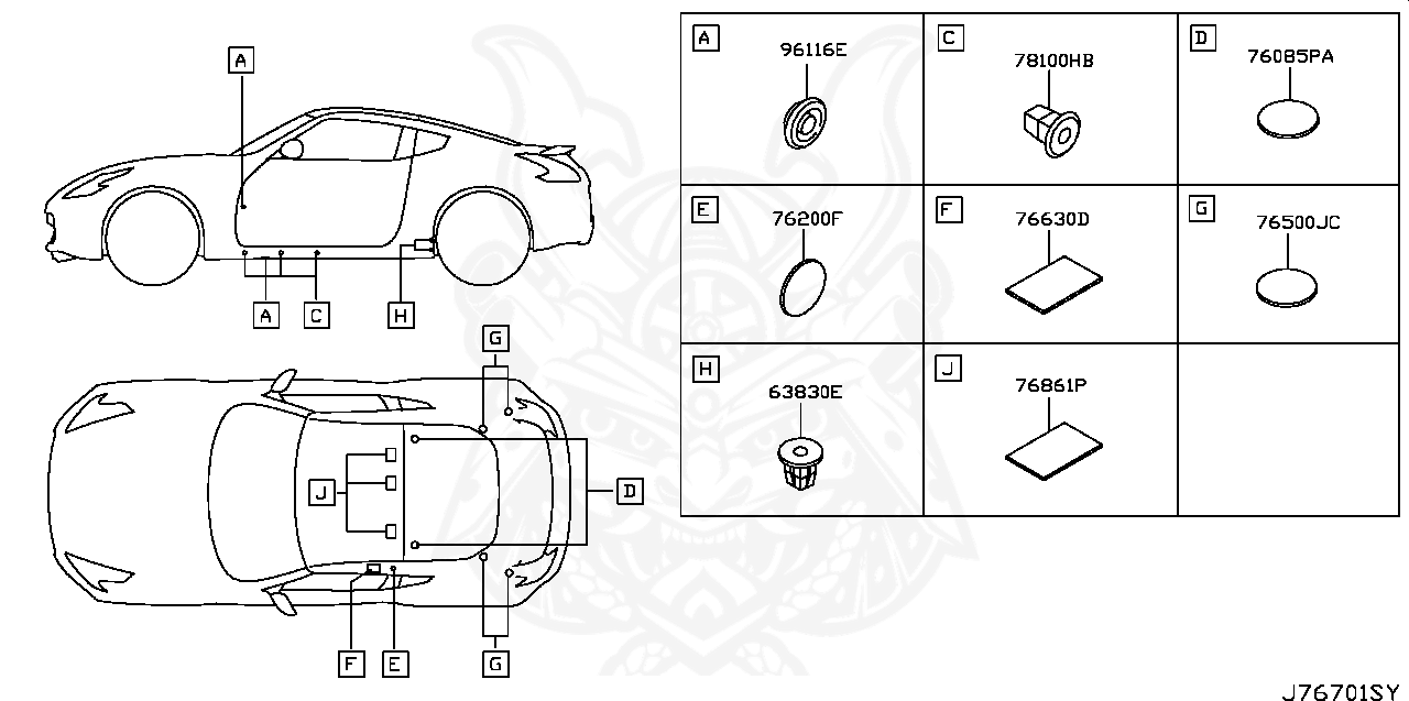 01281-00831 - Nissan - Grommet, Screw - Nengun Performance