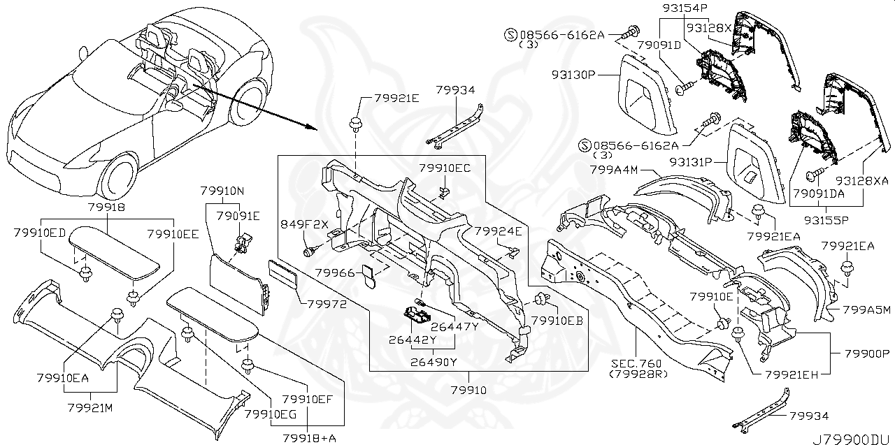 01553-10501 - Nissan - Clip - Nengun Performance