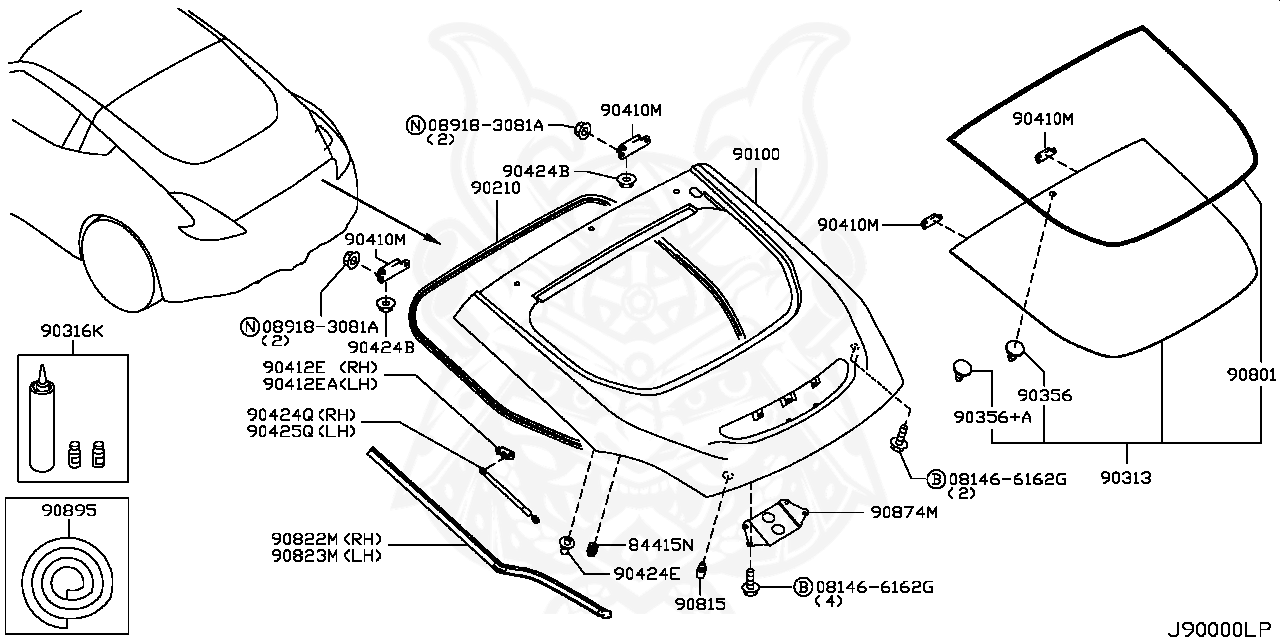 G2891-89925 - Nissan - Sealant Kit, Glass - Nengun Performance