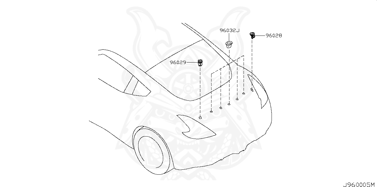 76848-51S00 - Nissan - Grommet - Nengun Performance