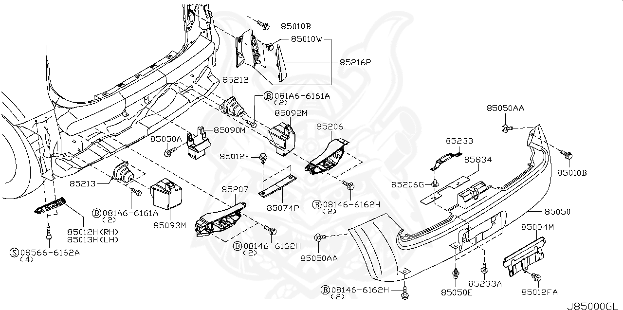 01454-N5061 - Nissan - Screw, Taping - Nengun Performance