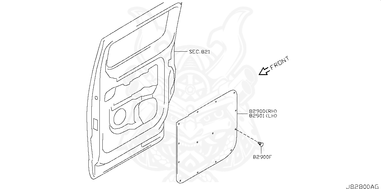 11296-AG000 - Nissan - Clip, Trim - Nengun Performance