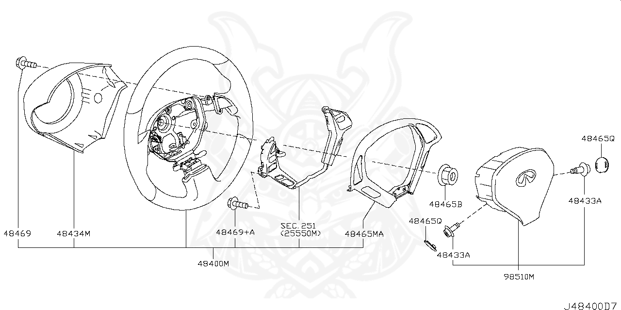 87850-8990A - Nissan - Steering Wheel Bolt - Nengun Performance