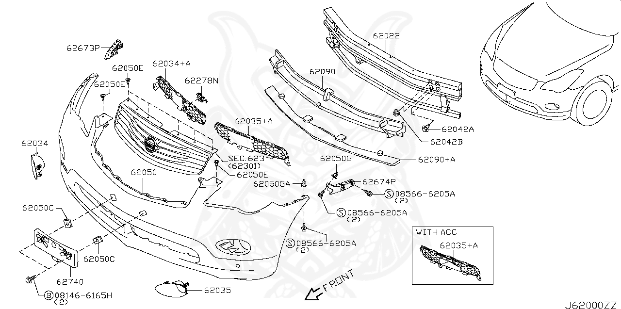 01281-01081 - Nissan - Bumper Bracket Screw - Nengun Performance