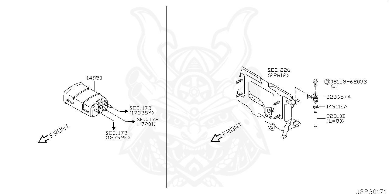 B2320-AU370 - Nissan - HOSE-AIR - Nengun Performance