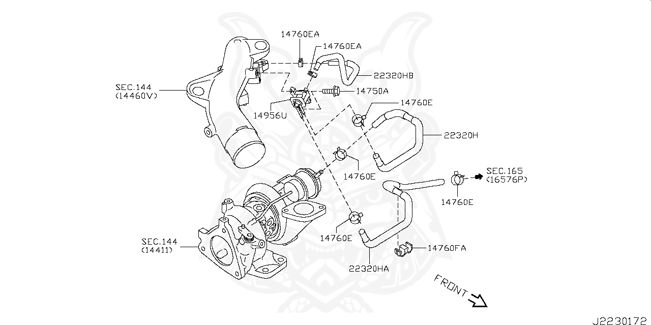 16439-N210A - Nissan - CLAMP-HOSE B - Nengun Performance