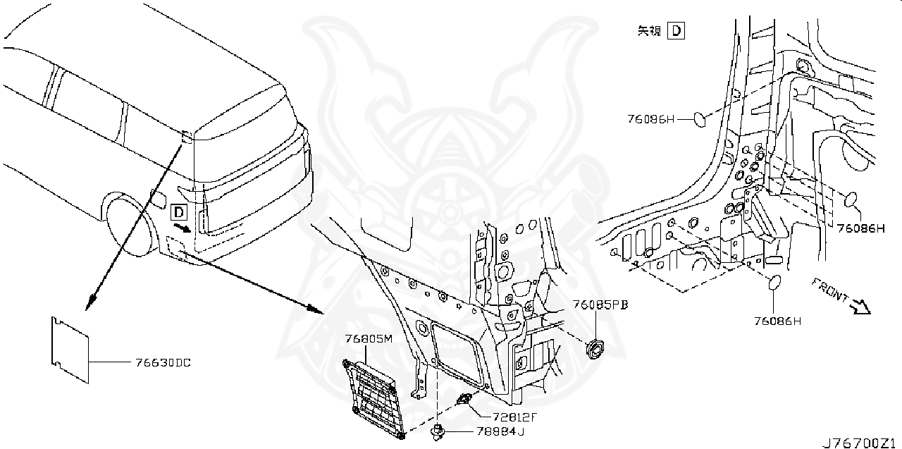 64890-U7400 - Nissan - Drain Hole Cover - Nengun Performance