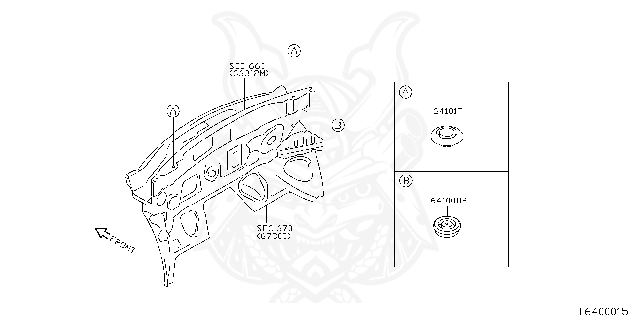 01658-00551 - Nissan - Plug, Front Floor - Nengun Performance
