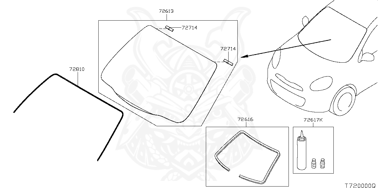 G2891-89925 - Nissan - Sealant Kit, Glass - Nengun Performance
