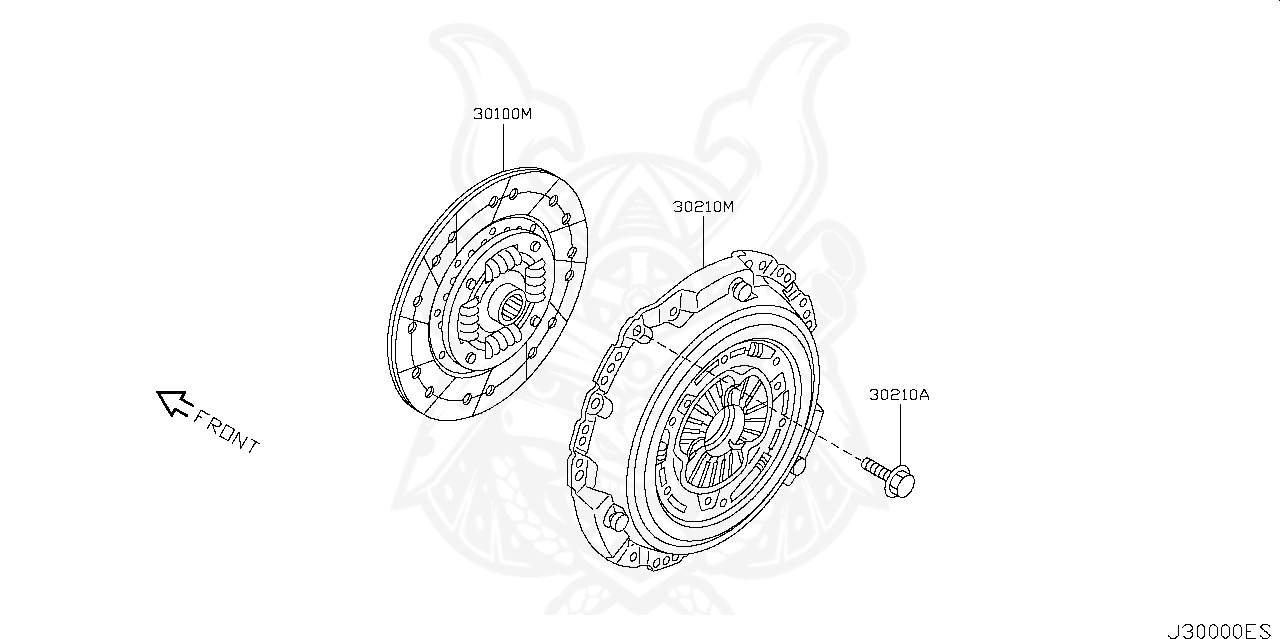 30100-1MG0B - Nissan - Clutch Disk Assembly - Nengun Performance