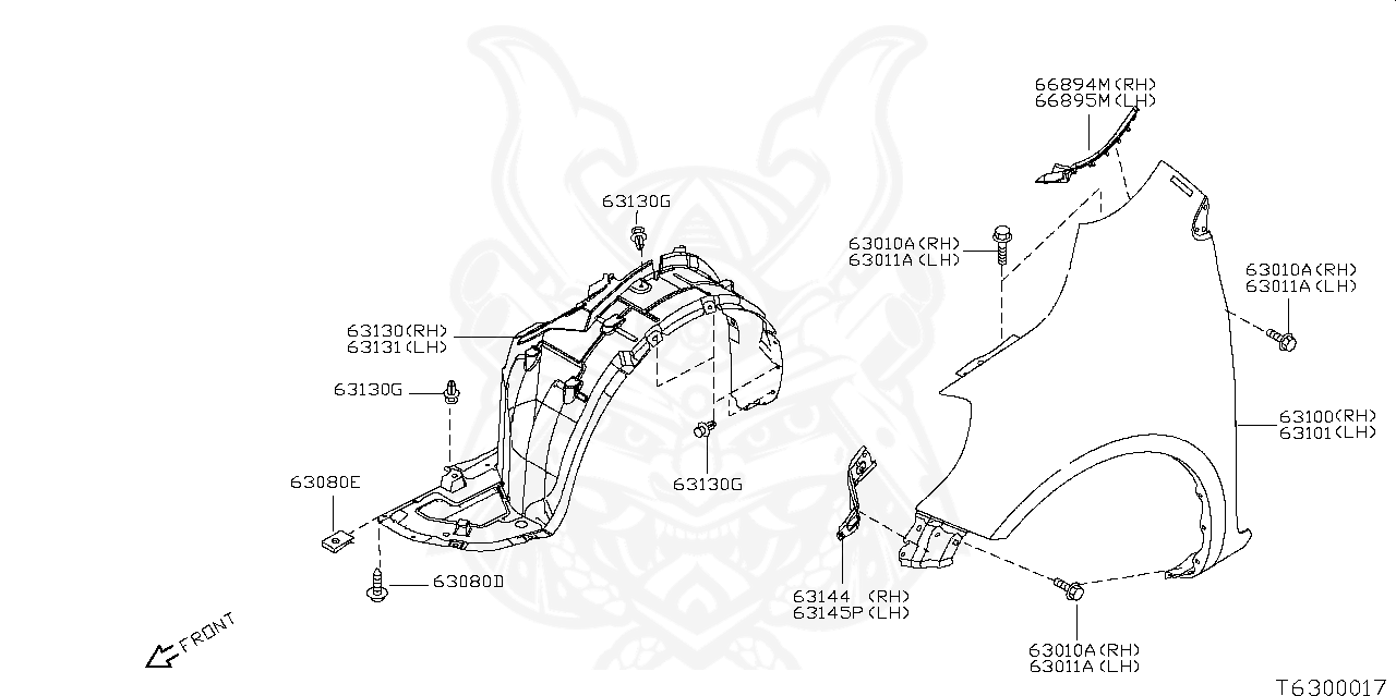 01454-N5061 - Nissan - Screw, Taping - Nengun Performance
