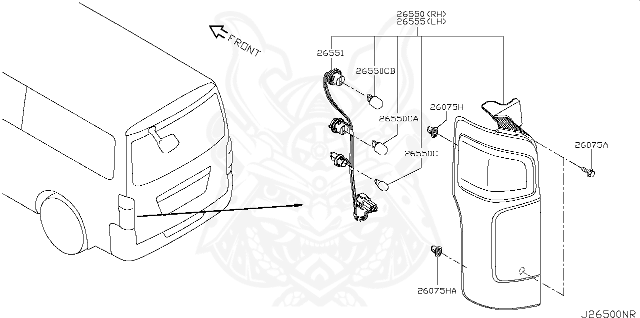 26557-2U000 - Nissan - Grommet - Nengun Performance