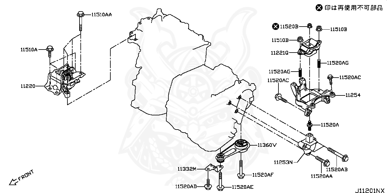 01225-N2011 - Nissan - Nut - Nengun Performance