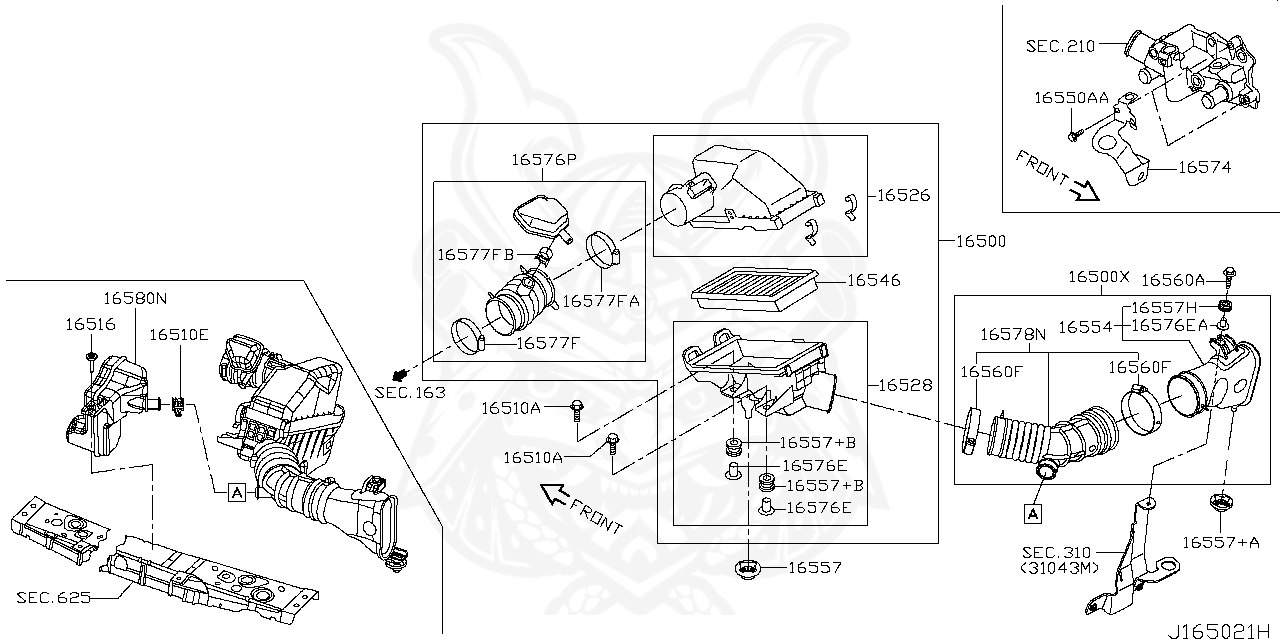 16557-6N200 - Nissan - Mounting, Rubber Air Cleaner - Nengun Performance