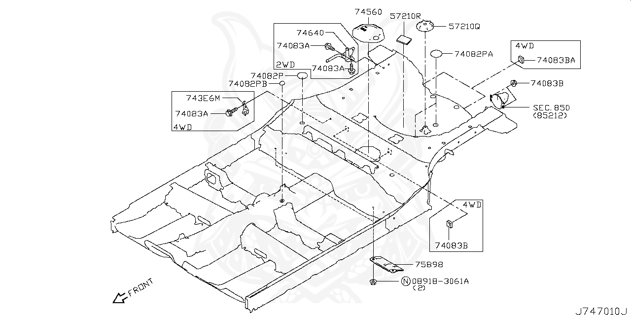 01221-N6011 - Nissan - Nut - Nengun Performance
