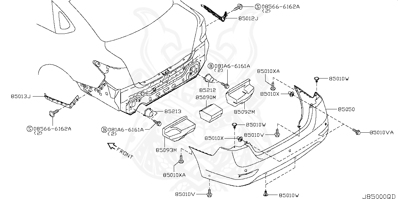 01454-N5061 - Nissan - Screw, Taping - Nengun Performance
