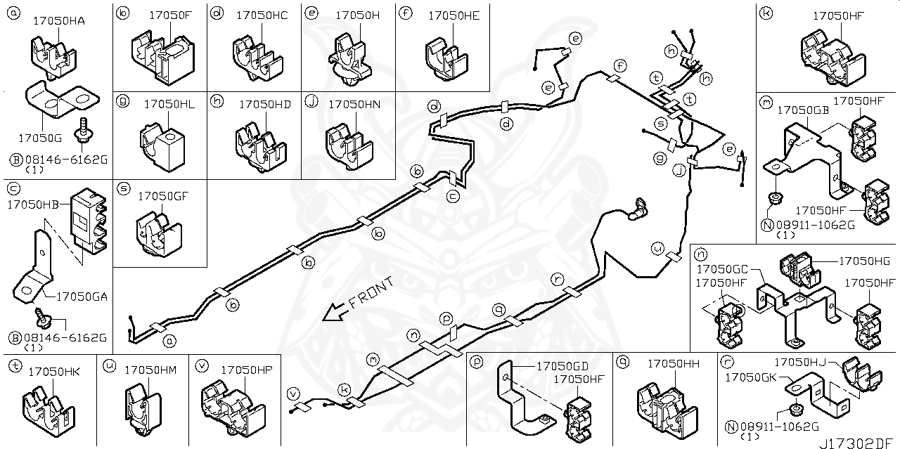 46271-7990A - Nissan - Clamps, Brake Tube - Nengun Performance