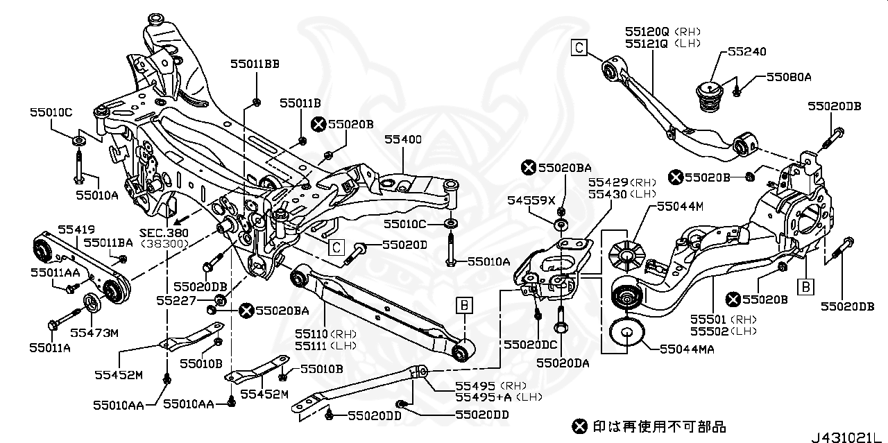 54588-ED00A - Nissan - Nut - Nengun Performance